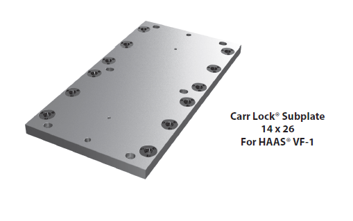 Carr Lock® Subplate 14 x 26 For HAAS® VF-1 - Bay Cities Tool & Supply