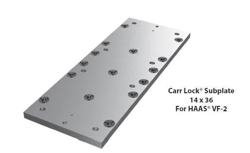 Carr Lock® Subplate 14 x 36 For HAAS® VF-2 - Bay Cities Tool & Supply